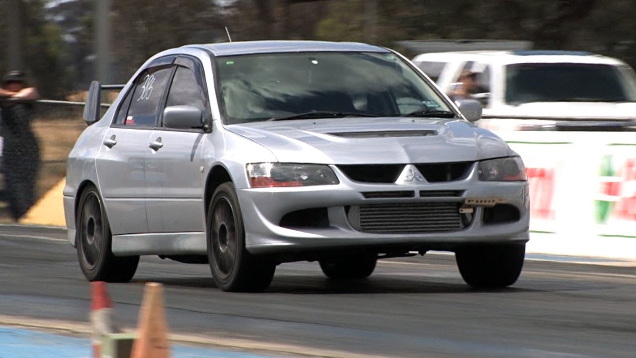 EVO Lancer drag - YouTube