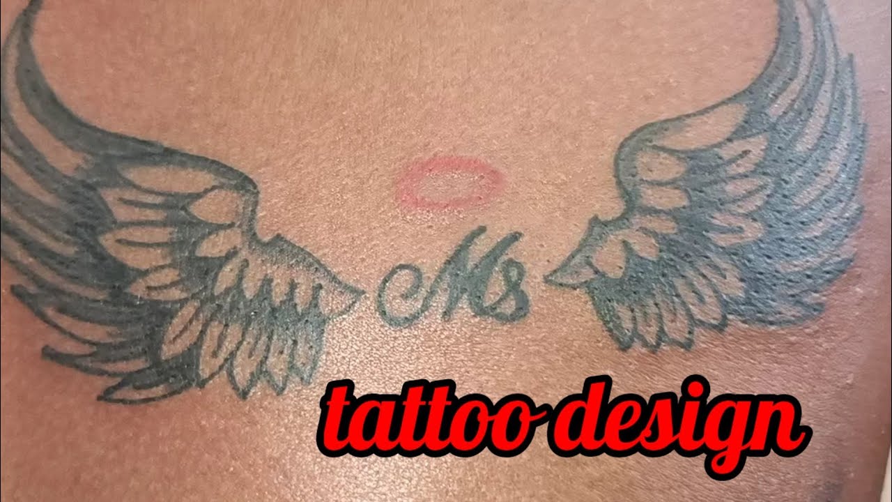 Angel feather tattoo design super Tattoo Design for men lovely tattoo ...