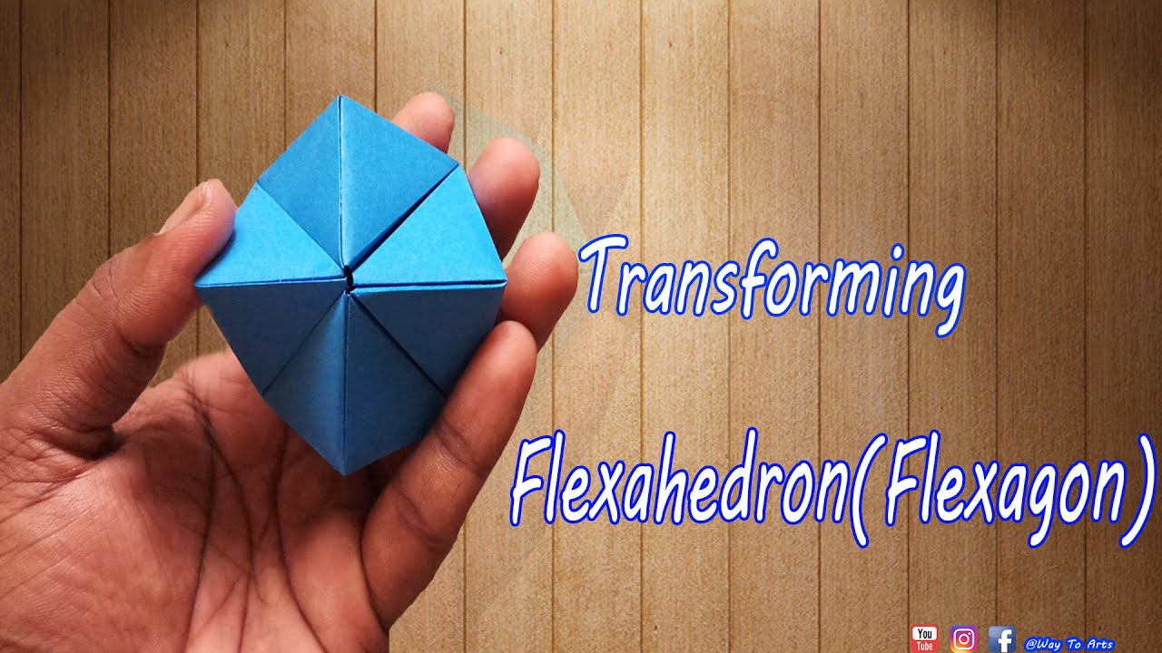 How to make a paper flexahedron (Origami flexagon) - YouTube
