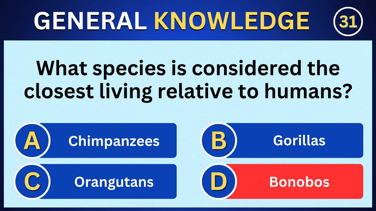 Ultimate Human Evolution Quiz for Knowledge Seekers – Challenge 31 ...