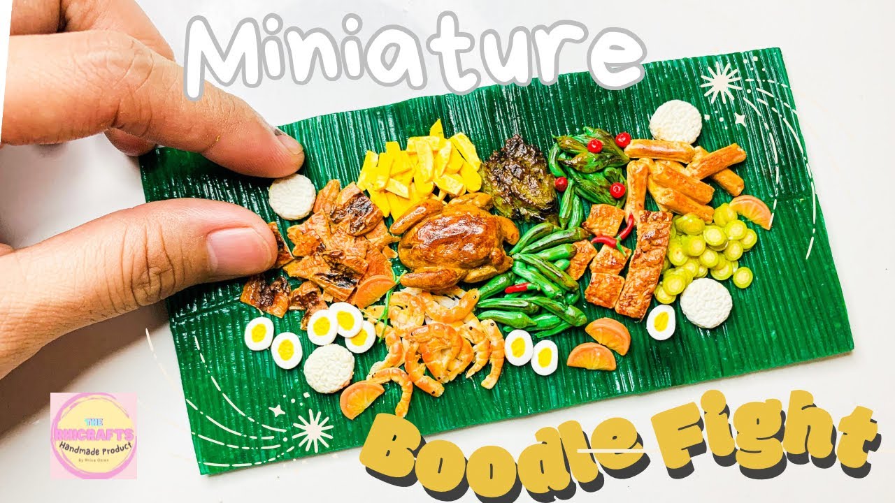 Miniature Filipino Food Boodle Fight | Miniature Polymer Clay ...