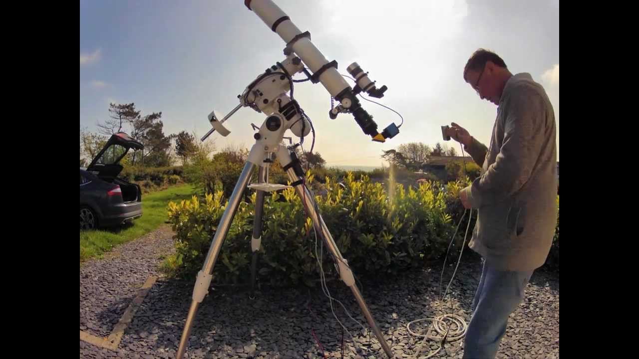Timelapse - Assembly of a Solar Ha Telescope and EQ6 Mount - YouTube