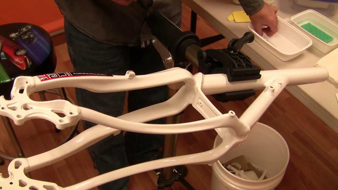 Decorating Bike Frames with DuraTAG Ink Transfers - YouTube