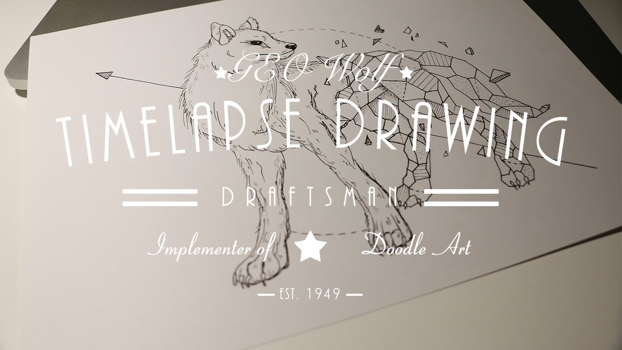 Timeplapse Drawing | GEO Wolf #2 - YouTube