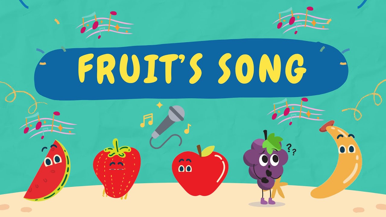 The Fruits Song | Learn Fruits Nursery Rhymes | Baby Songs | Kids ...