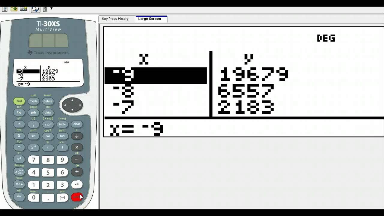 Day 06 HW - Graphing Exponential Functions Using TI-30 XS Multiview - YouTube