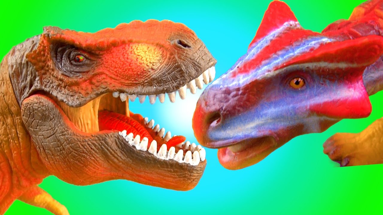 Dinosaur Fight Dinosaurs Battle T rex vs Ankylosaurus Dino 공룡 싸움 รบ ได ...