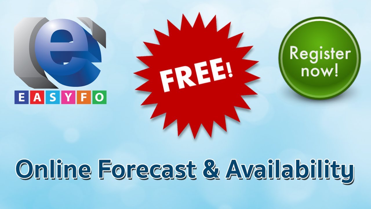 Online Forecast & Availability By EASYFO - YouTube