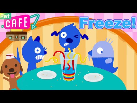 Drink and Eat with Sago mini pet Cafe - YouTube