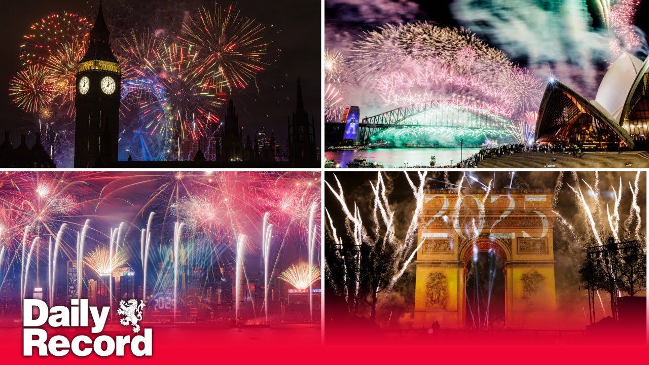 Happy New Year! The world welcomes 2025 with fireworks, light shows and ...