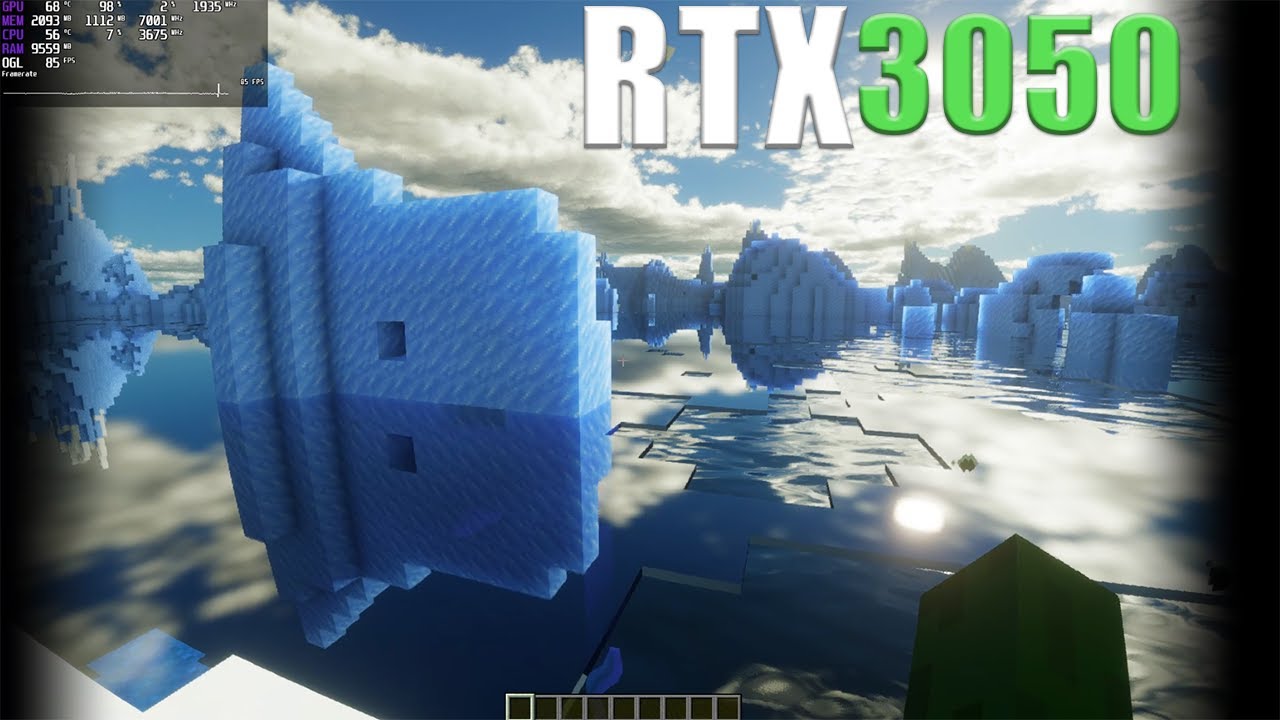 RTX 3050 in Realistic Minecraft - YouTube