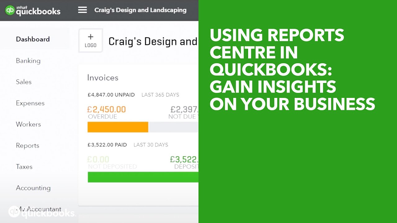 Using Reports Centre in QuickBooks: Gain Insights on Your Business ...
