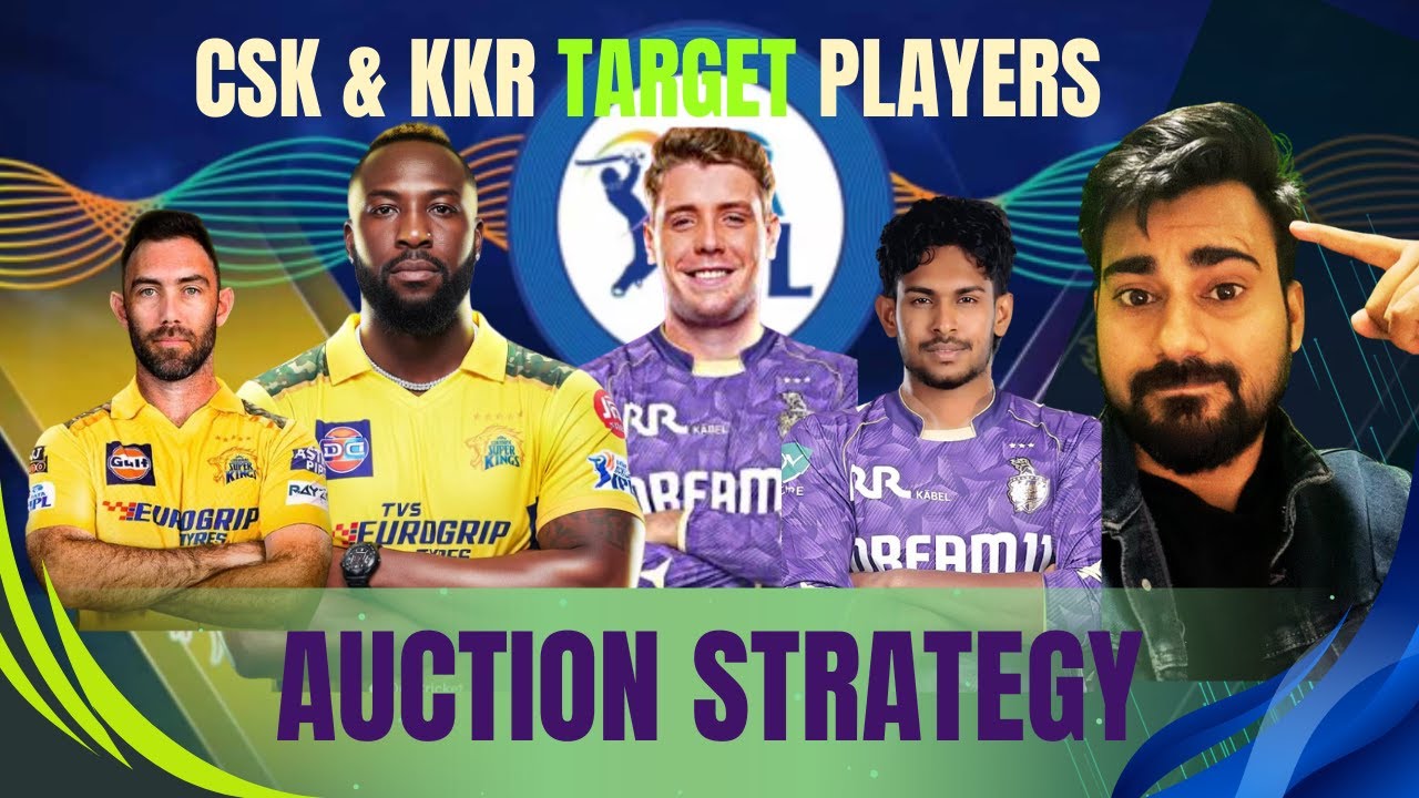 🔴CSK & KKR SWOT ANALYSIS🤔| BEST TARGET PLAYERS & AUCTION STRATEGY🧐| IND ...