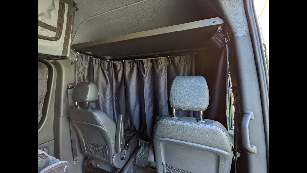 White top adventures Mercedes Sprinter 180 Blackout Curtain ...
