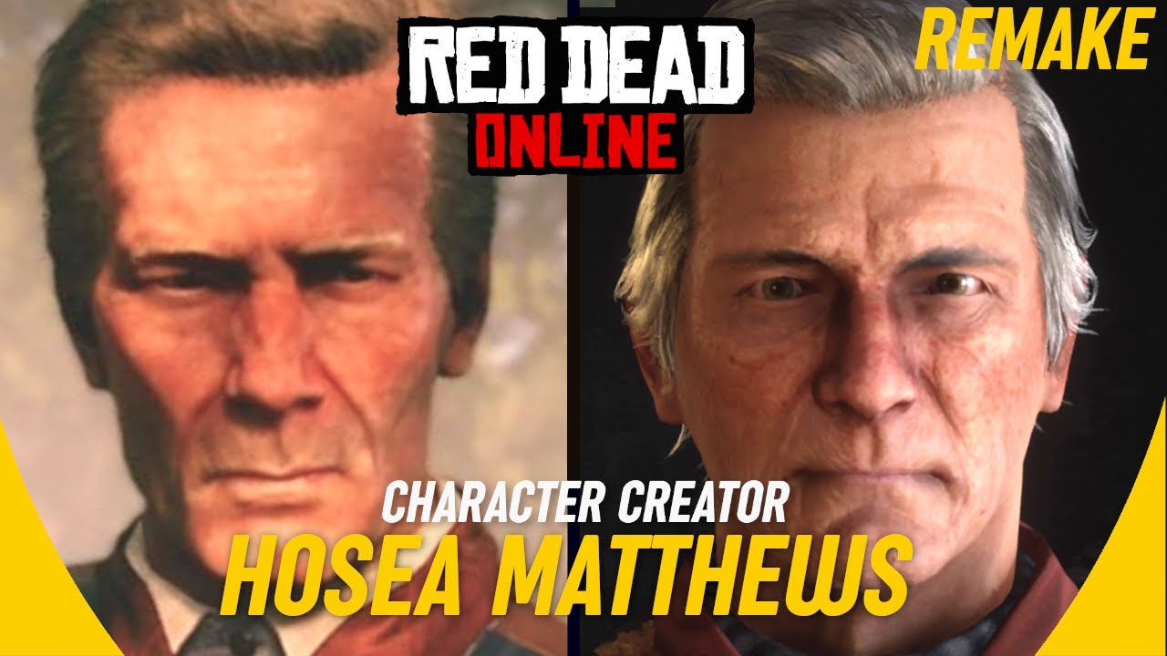HOSEA MATTHEWS: Character Creator (Remake) RDR2 - YouTube