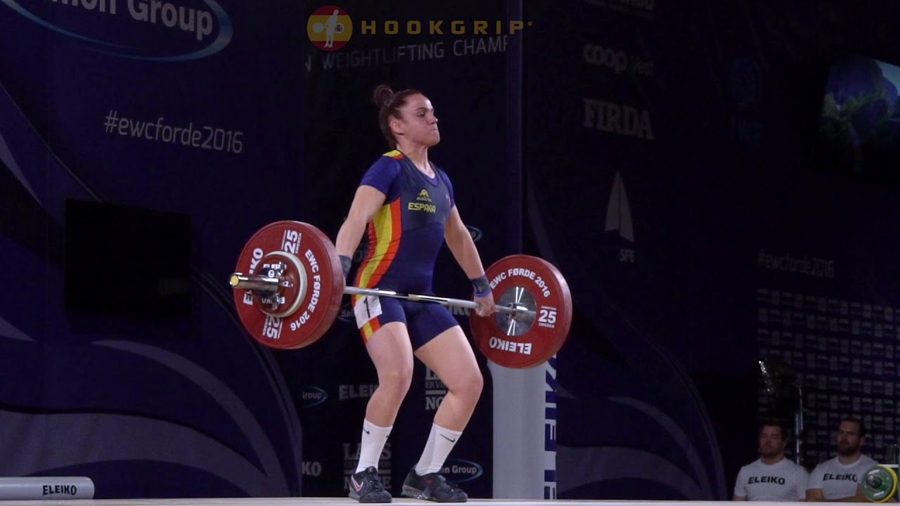 Emma Lopez Crespo (63) - 85kg Snatch @ 2016 European Championships ...