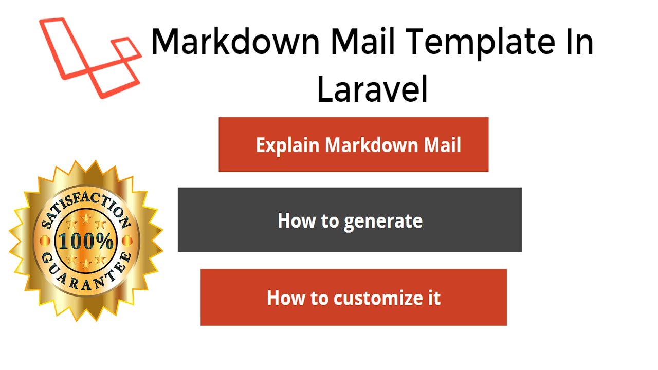 Markdown Mail Template In Laravel Step By Step In Hindi Laravel Mail Youtube