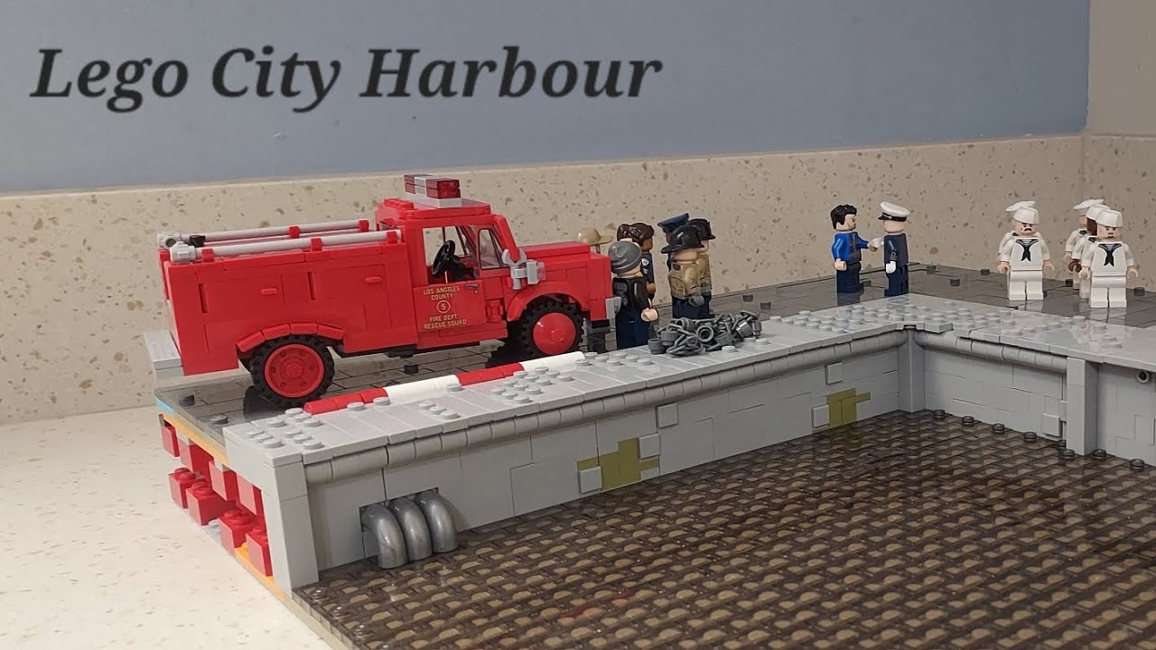 Completed Lego City Harbour MOC - YouTube