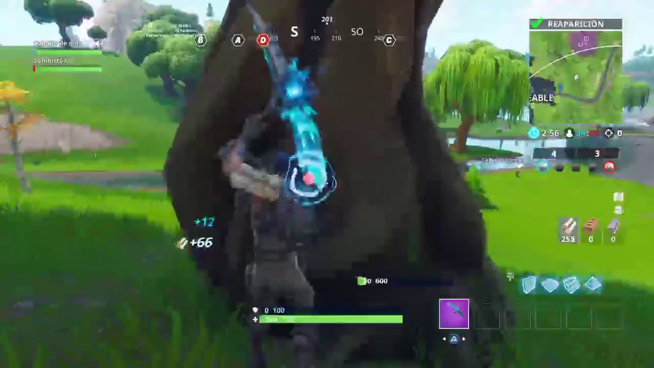 Fortnite jugando con caballo de mar - YouTube