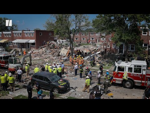 Baltimore Gas Explosion - YouTube