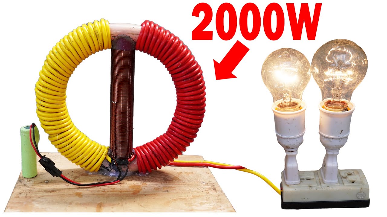 I Create Powerful Electricity Easily With Small Energy Source - YouTube