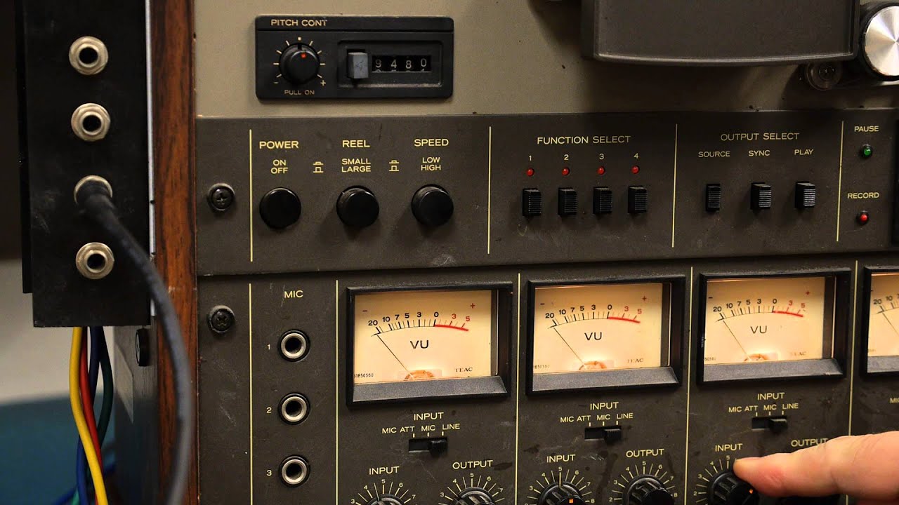 Teac A-3440 reel-to-reel tape recorder proveout - YouTube