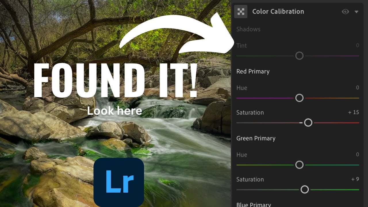 Found! How To Add the Color Calibration Tool to Lightroom Cloud - YouTube