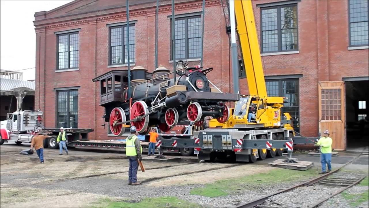Arrival of the "Texas" Locomotive at the N.C. Transportation Museum ...