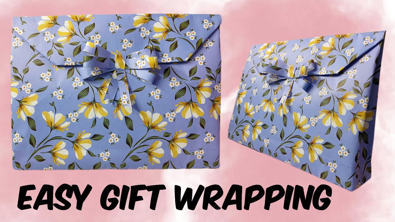 Gift Wrapping Without Box | How to Wrap Clothes | Bungkus Kado Hari ...