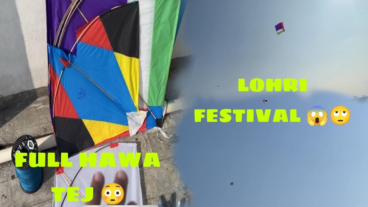 Lohri Kite Vlog 2025 😱Full Hawa Tej Kite Flying In Lohri 😍🔥|sidhu Moose ...