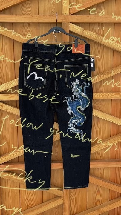 Джинсы evisu с драконом | очень популярная модель - YouTube