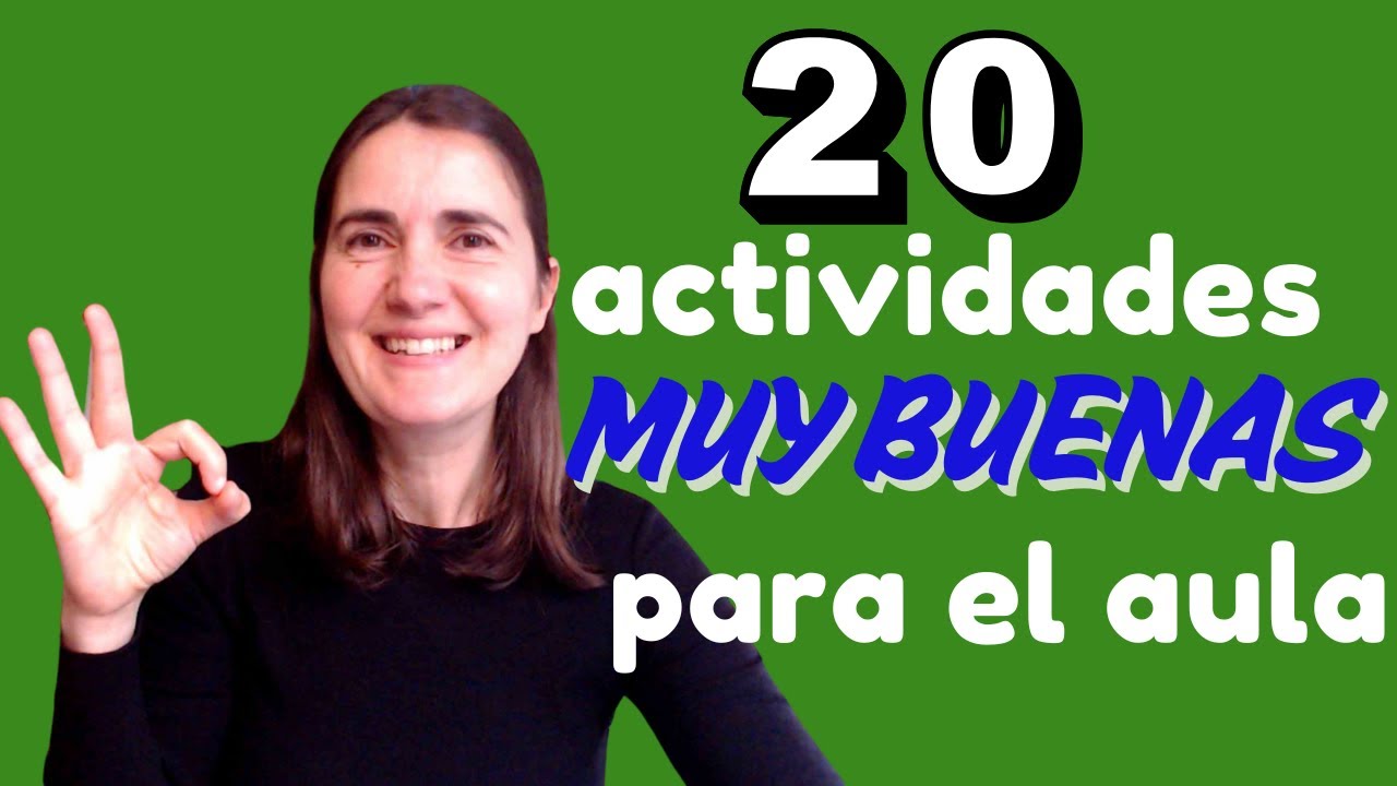 20 actividades [MUY BUENAS] para el aula (parte 2) - YouTube
