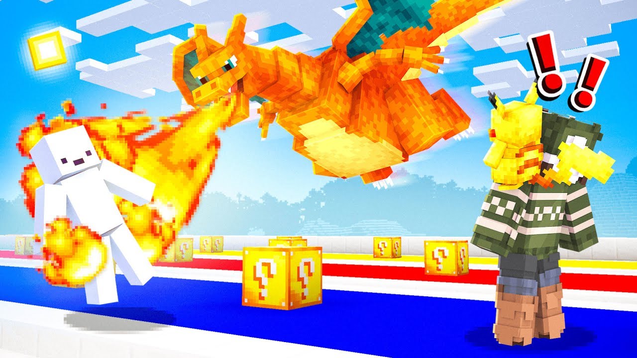 Carrera con LUCKY BLOCK DE POKEMON más LOCOS de Minecraft - Cobblemon ...
