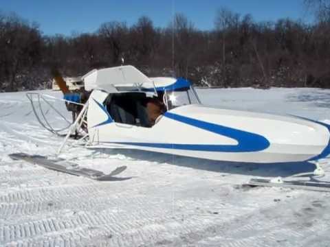Snow Plane " Aerosled " Part I - YouTube
