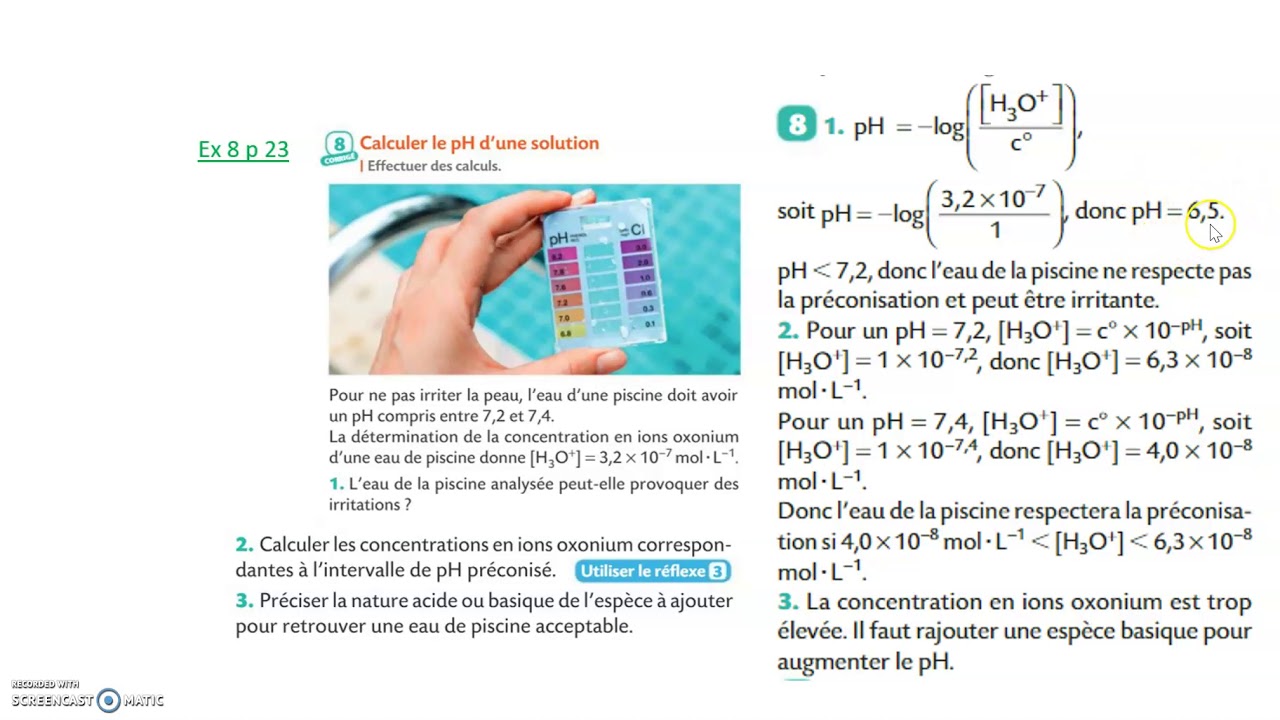 Chapitre C1 " Les transformations acide base" - YouTube