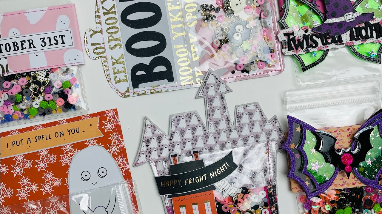 Pandahall collab: Halloween happy mail shaker bags and pockets - YouTube