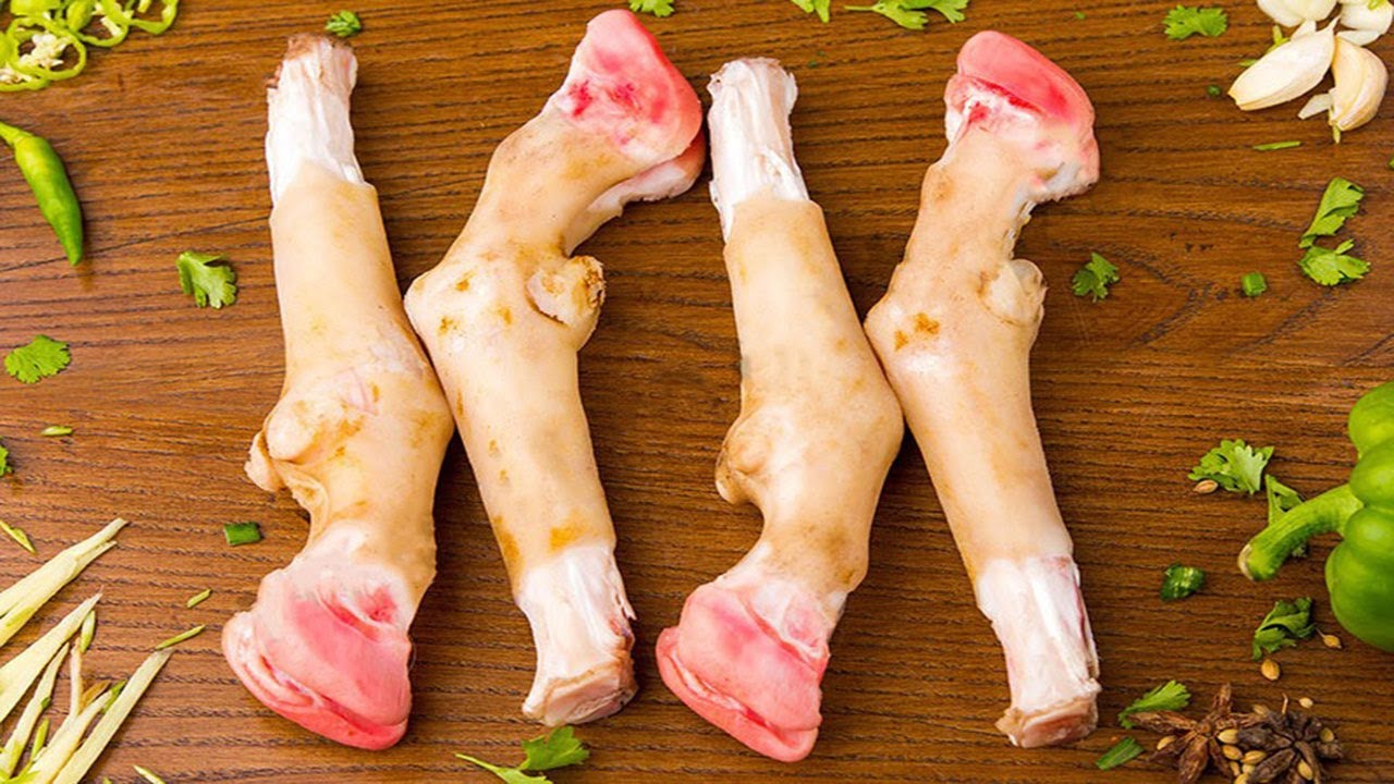 goat legs wash and clean | goat feet wash | goat feet clean | goat foot ...