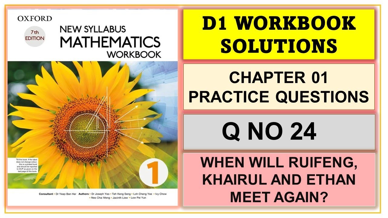 Chapter 1 Q No 24 New Syllabus Mathematics 7th Edition Workbook 1 | D1 ...