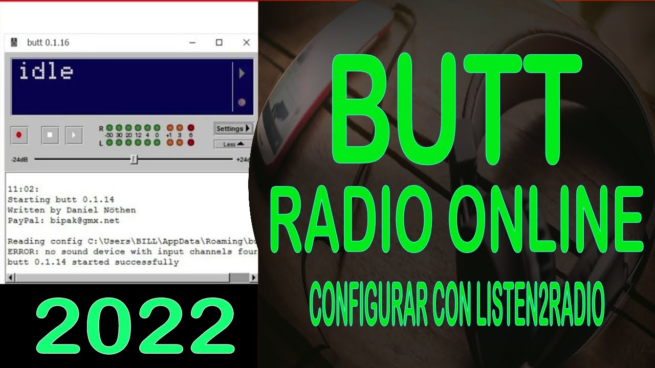 Como EMITIR con Butt HAZ ESTO para configurar Butt☑️ RADIO ONLINE - YouTube