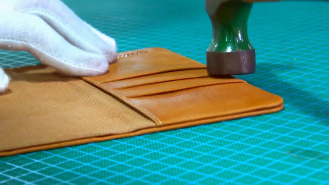 Handmade Leather Wallet Case Production | for iPhone & SAMSUNG ...