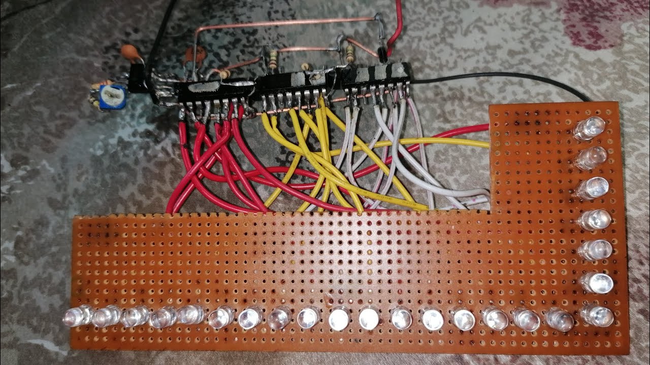 How to make RGB LEDs Flashing with 4 ics NE555P and 4017 ic# NE555P ...