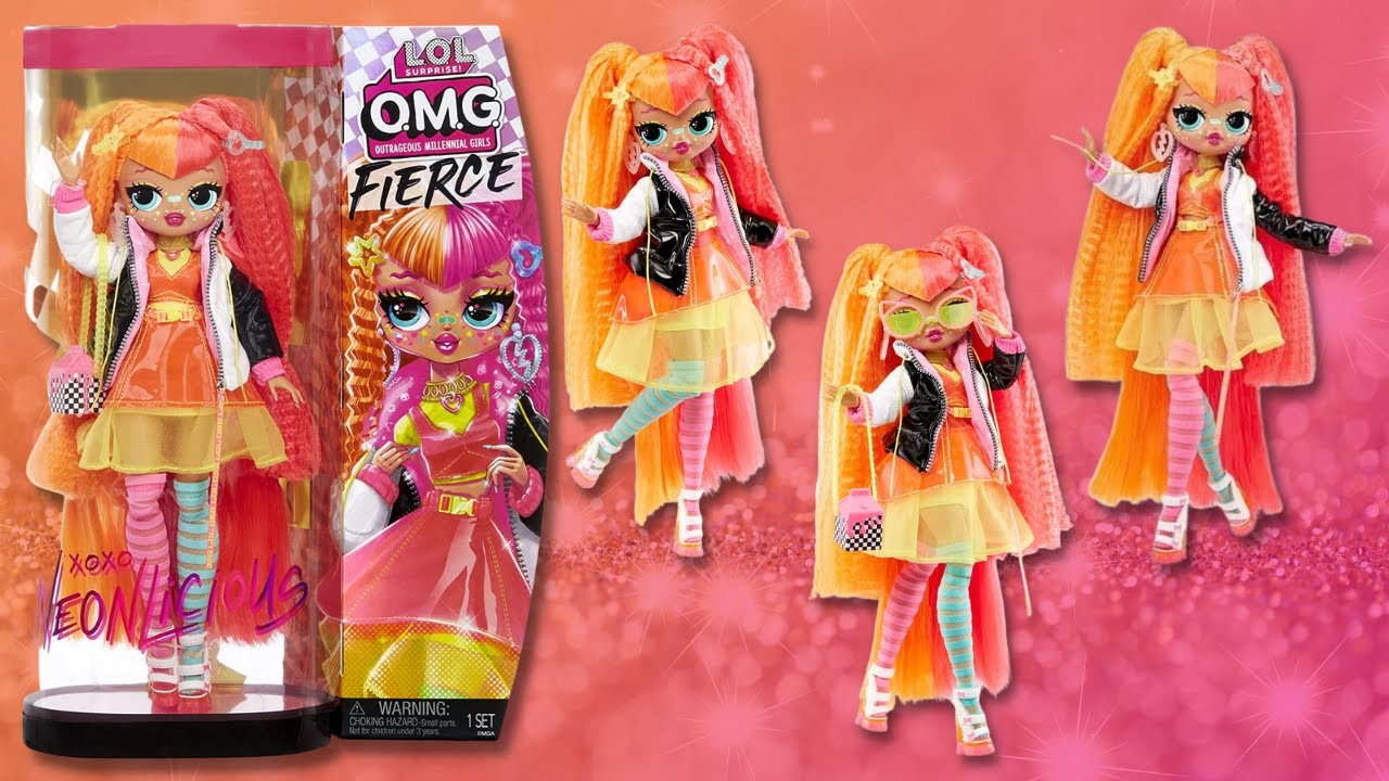 UNBOXING NEW LOL Surprise OMG Fierce: Neonlicious Doll Review! - YouTube