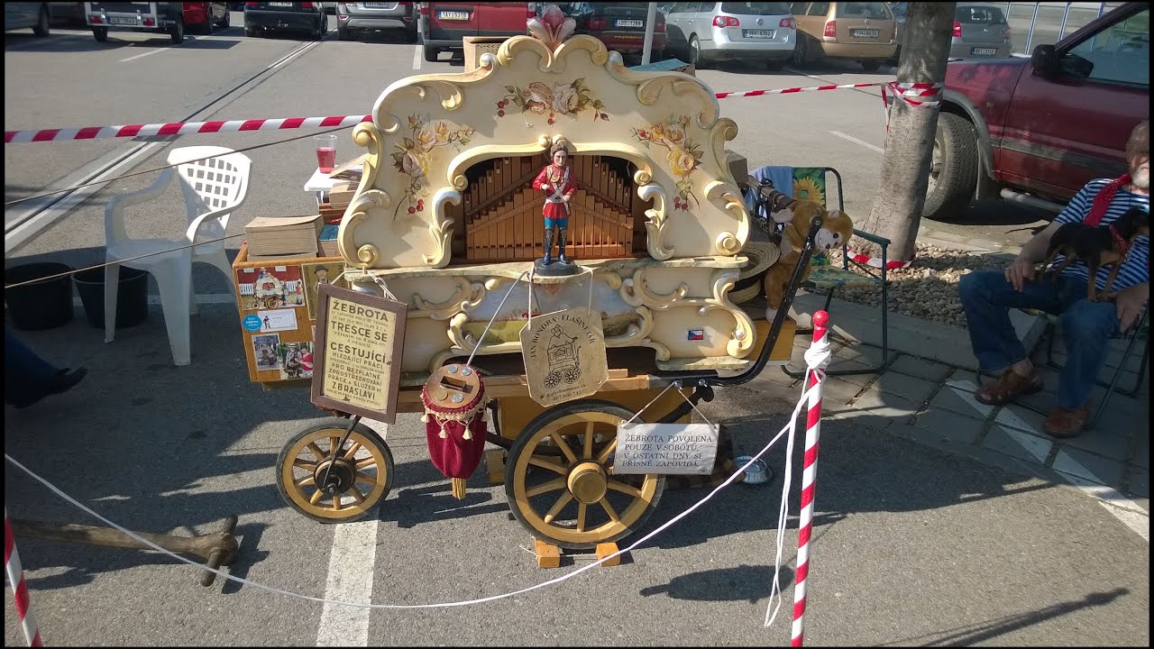 street organ with a steam engine / шарманка с паровым двигателем - YouTube