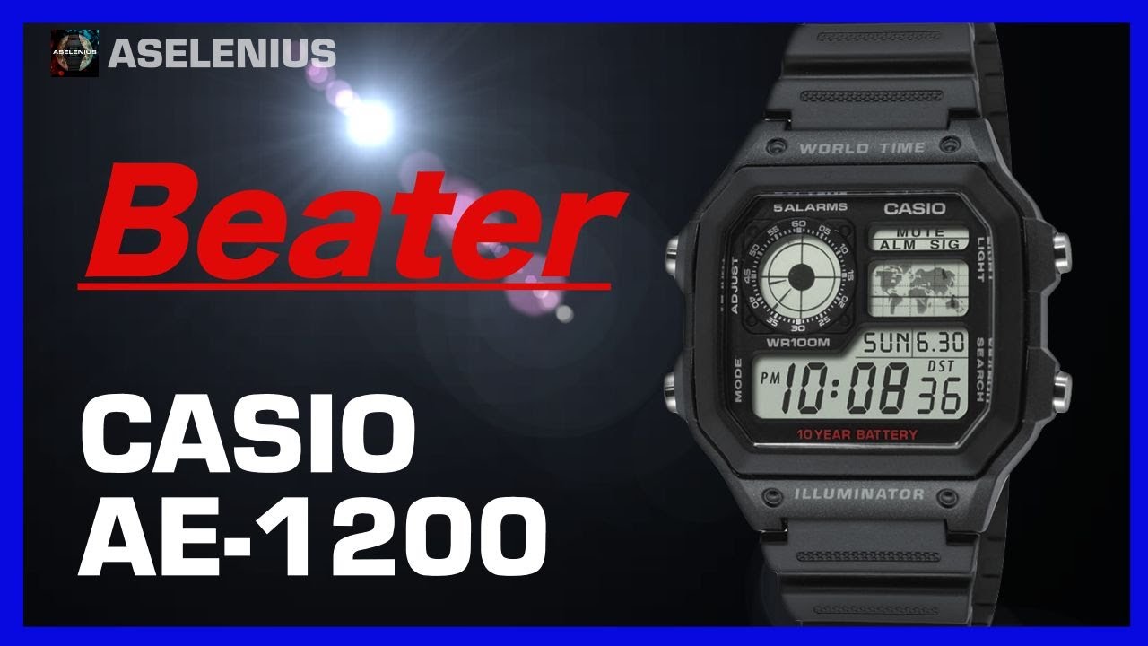 AE1200 royal beater Casio - YouTube