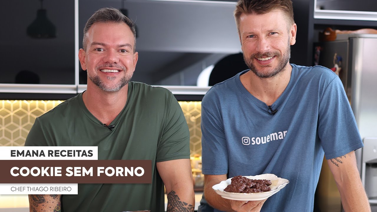 COOKIES SEM FORNO por CHEF THIAGO RIBEIRO e RODRIGO HILBERT | EMANA RECEITAS - YouTube