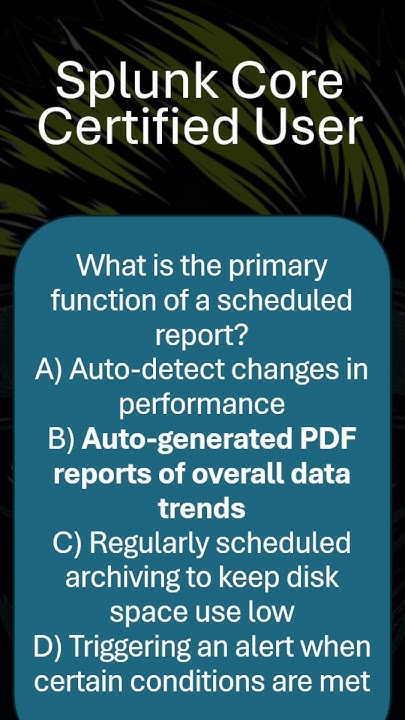 Splunk Schedules: Unlocking the Power of Alerts with Reports! # ...