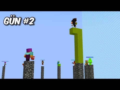 MİNECRAFT AMA HER 5 SANİYEDE RANDOM EŞYA GELİYOR! | PİLLARS Minecraft #1