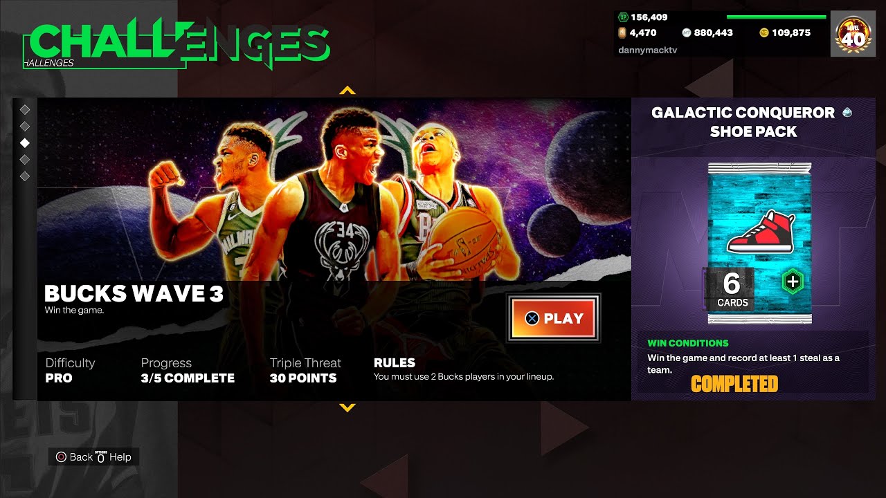 NBA 2K23 MYTEAM HOW TO BEAT BUCKS WAVE 3 CHALLENGE AND RECORD AT LEAST ...