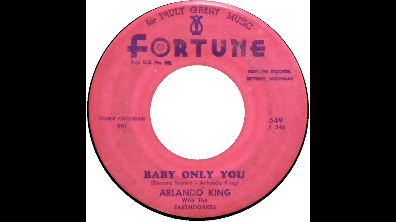 ARLANDO KING & THE EARTHQUAKES BABY ONLY YOU - YouTube