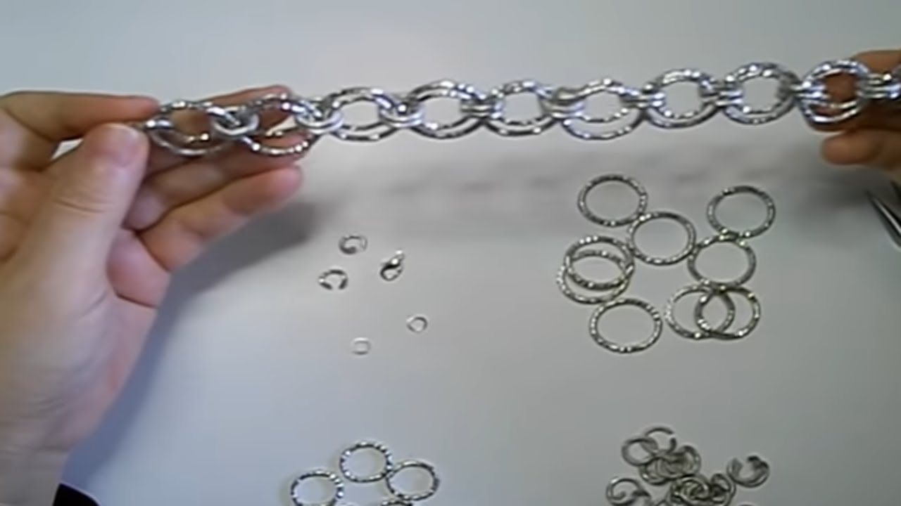 chainmail.tutorial ,bracciale in chainmail - YouTube